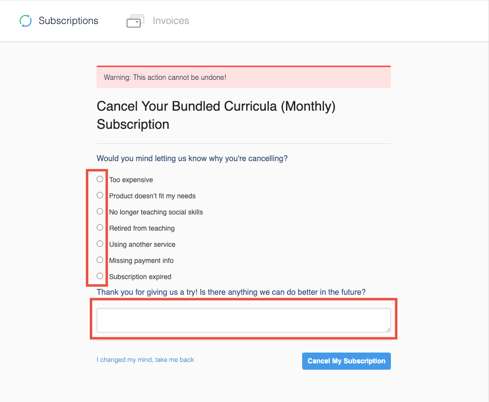 How to Cancel my Subscription
